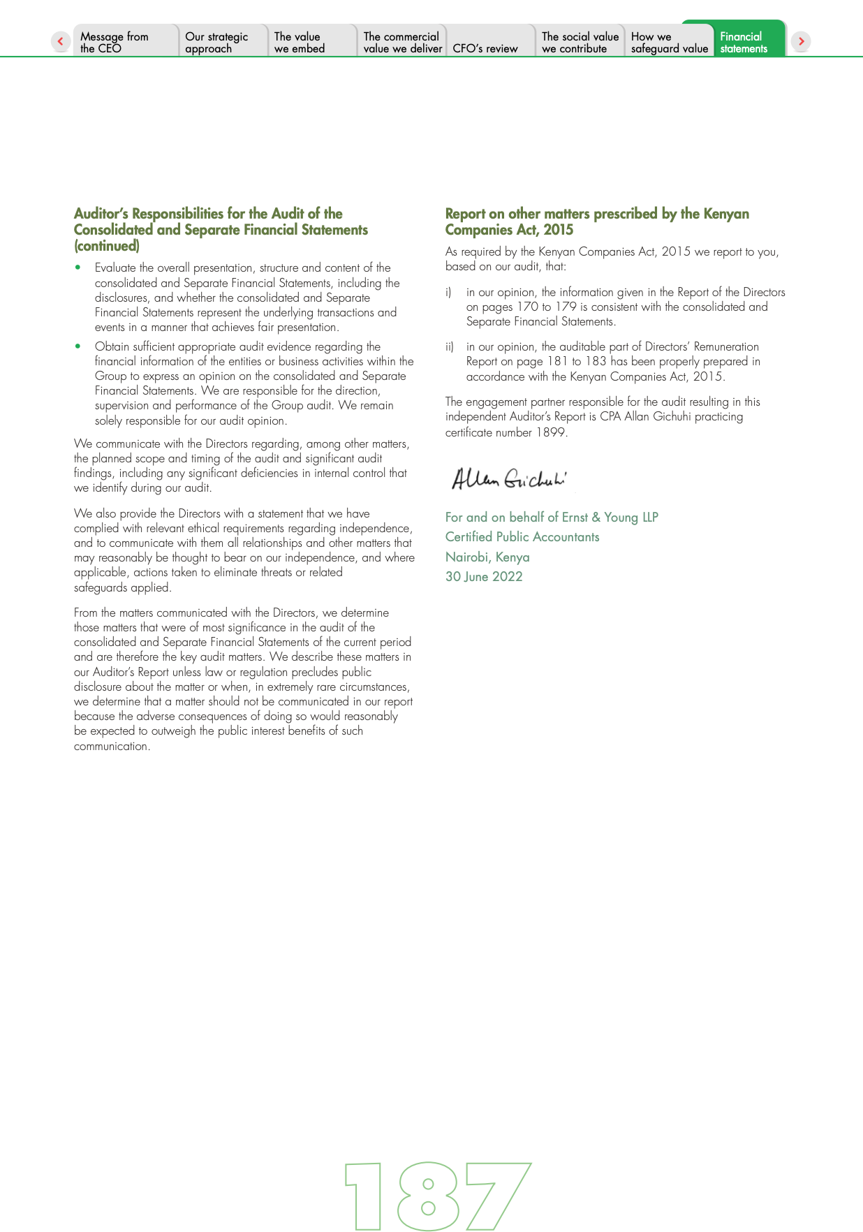 4.4 Financial Statements Audit and Sustainability Assurance | IFC Beyond the Balance Sheet